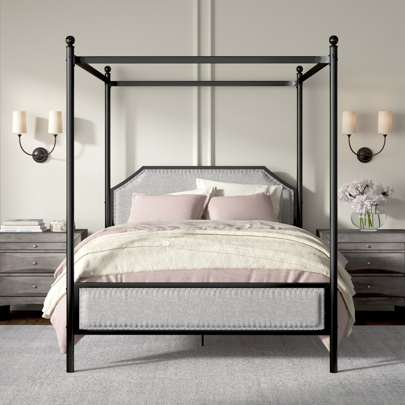 Glam canopy bed store